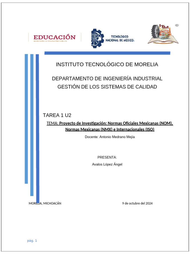Noms Iso y NMX | PDF | Organización internacional para la estandarización