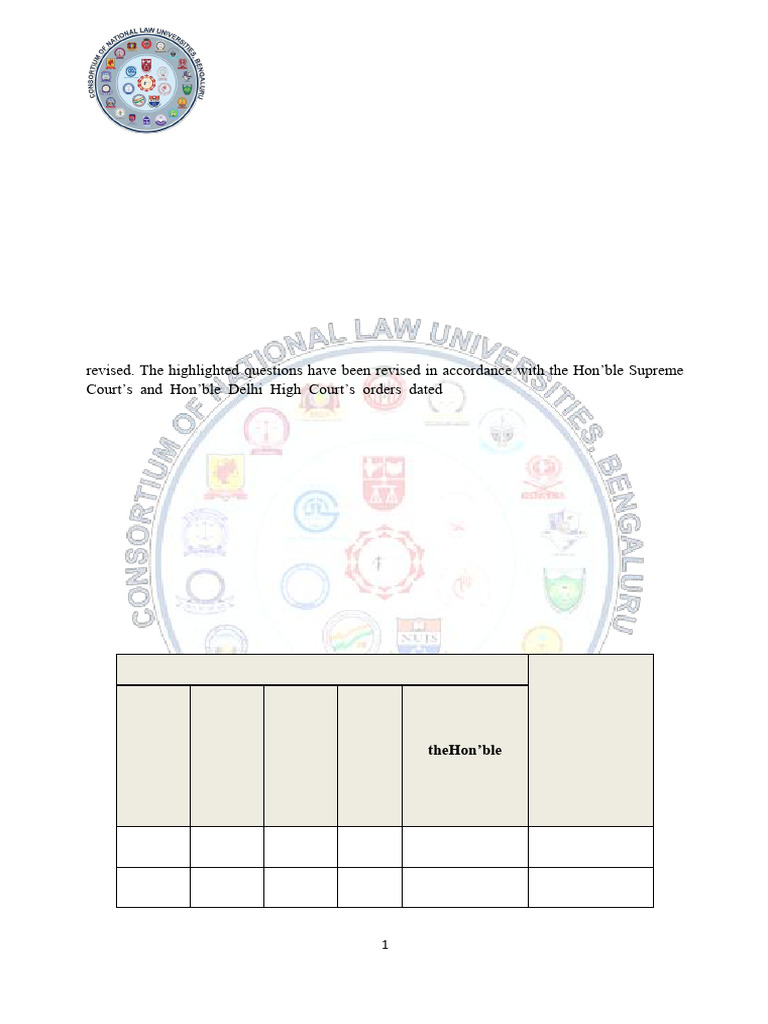 CLAT 2025 Final Answer Key Update | PDF | Legal Education | Justice