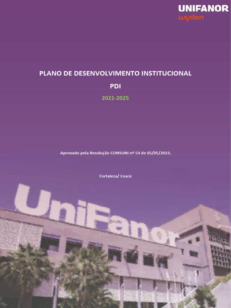 PDI 2021-2025 do Centro Universitário Wyden | PDF | Educação à ...