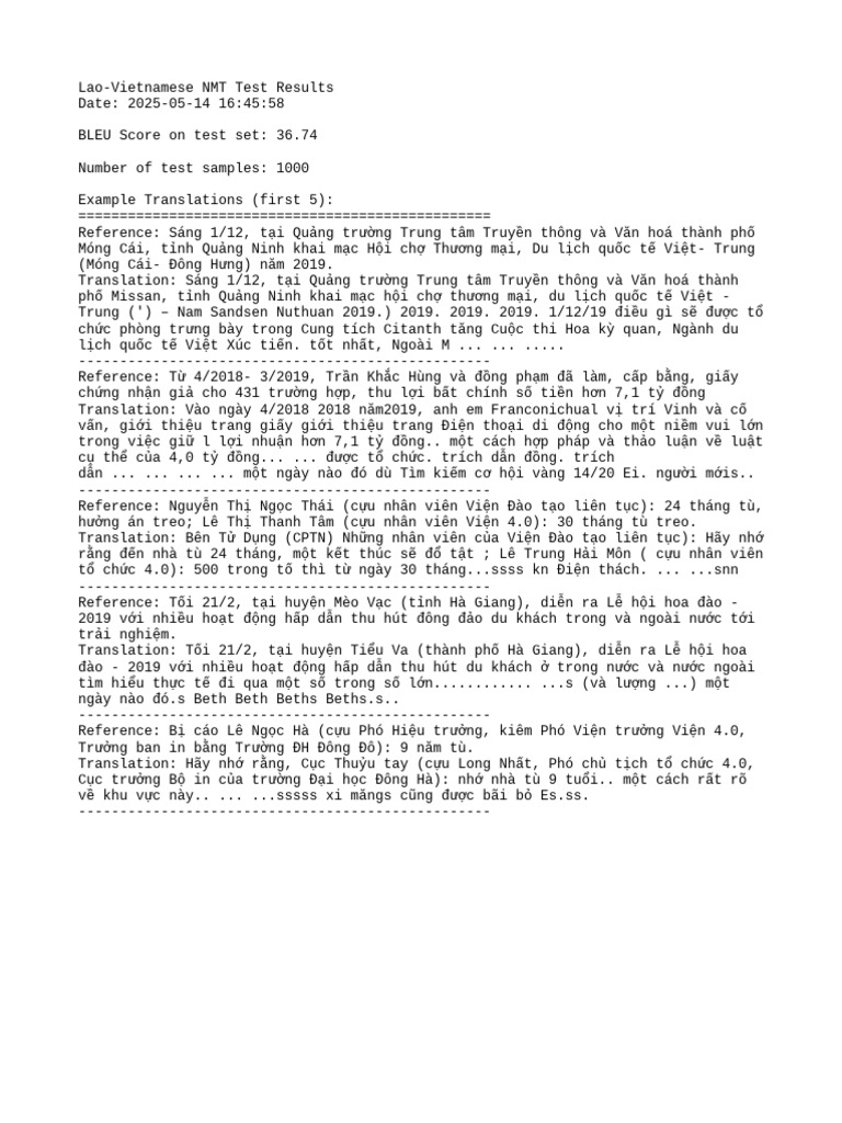 Test Results Summary 20250514 164558 | PDF
