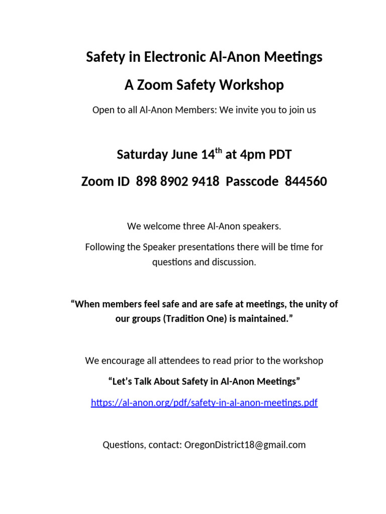 Safety in Electronic Al Flyer Sample | PDF