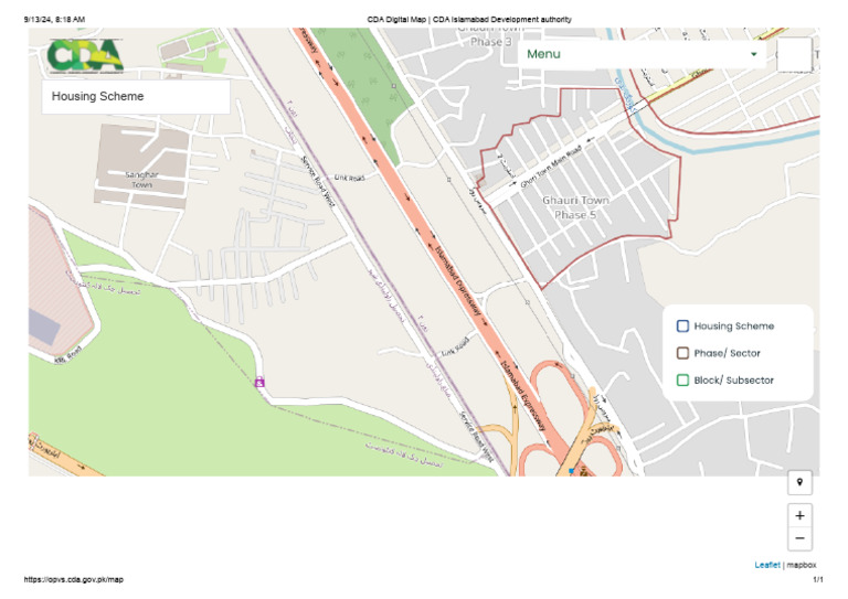 CDA Digital Map Overview | PDF