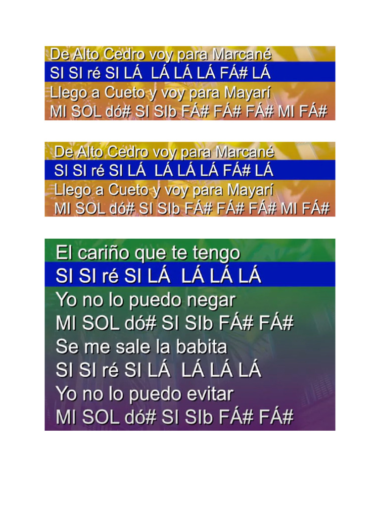 Chan Chan Con Letra | PDF