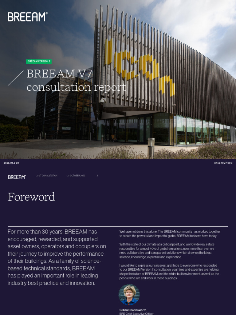 BREEAM ConsultationReport 2023 | PDF | Economies | Economy And The ...