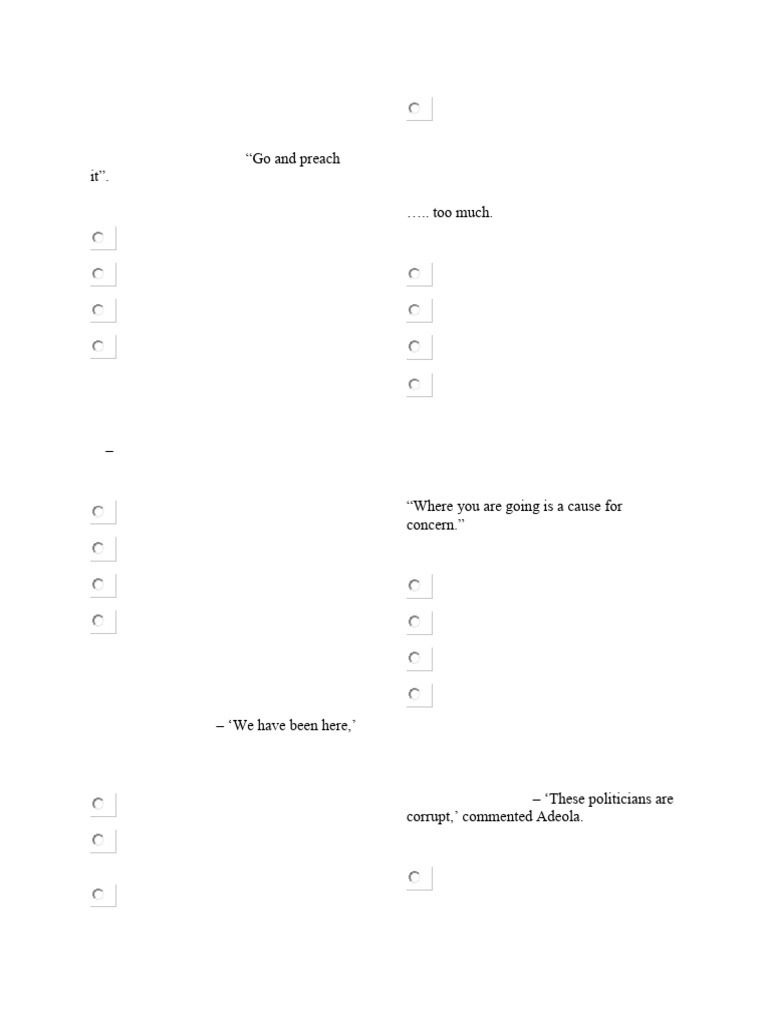 English Grammar Practice Questions | PDF | Verb | Clause