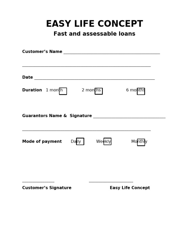 Easy Life Concept | PDF