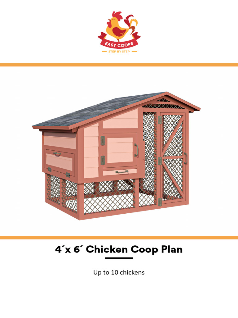 4x6 Chicken Coop Plans Free | PDF | Framing (Construction) | Structural ...