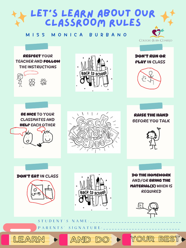 Classroom Rules Design | PDF