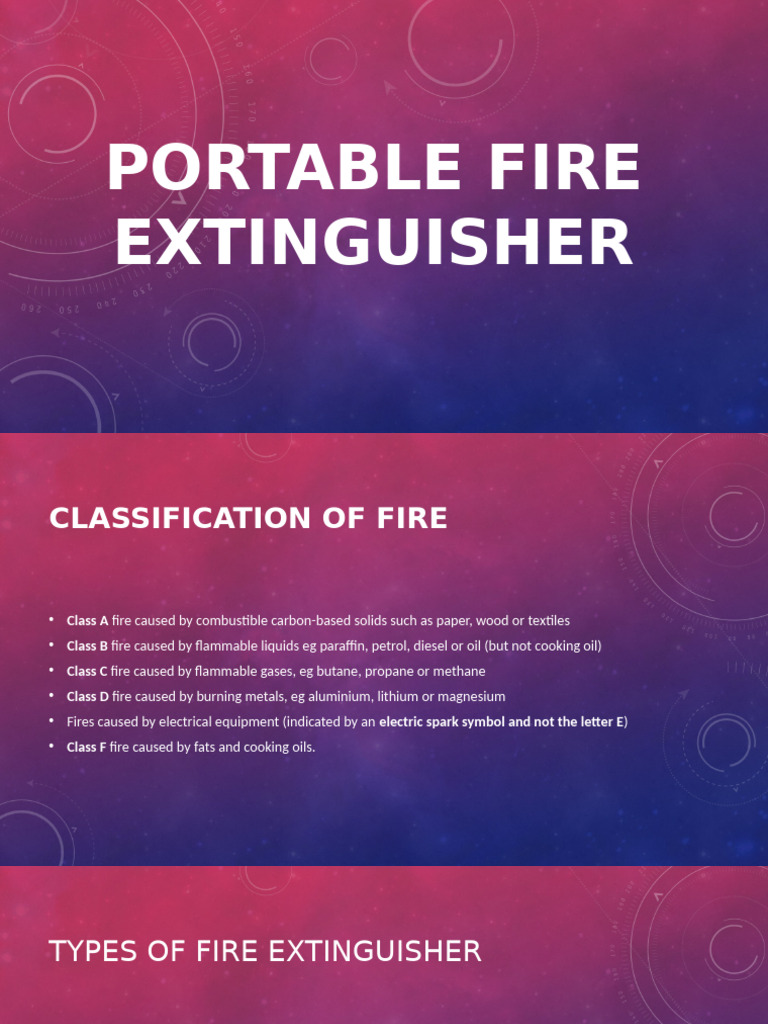 Portable Fire Extinguisher | PDF