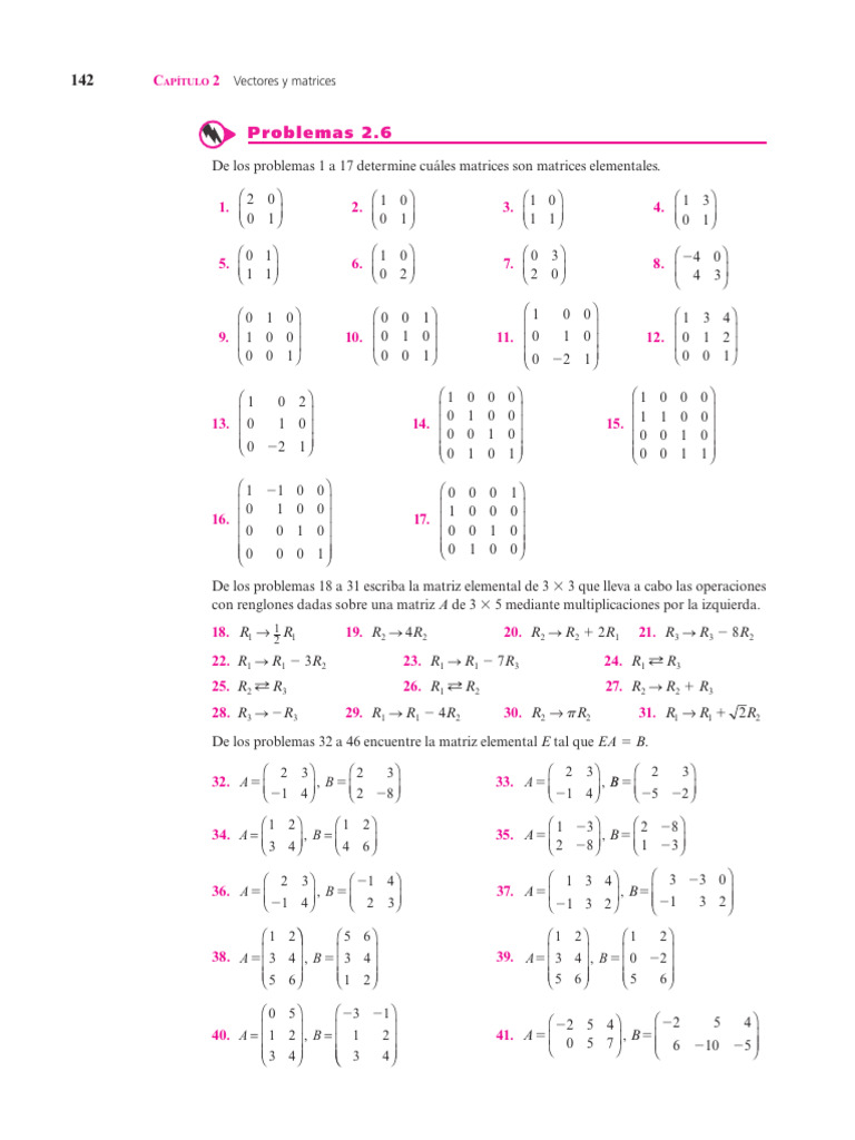 Matrices Elementales | PDF | Ajedrez | Teoría del ajedrez