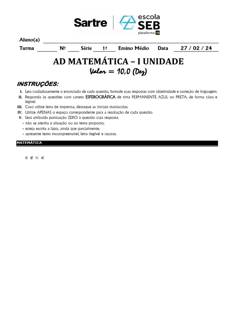 AD02-Matematica-1%C2%BAano-Mat.(27-02-comentada) - | PDF