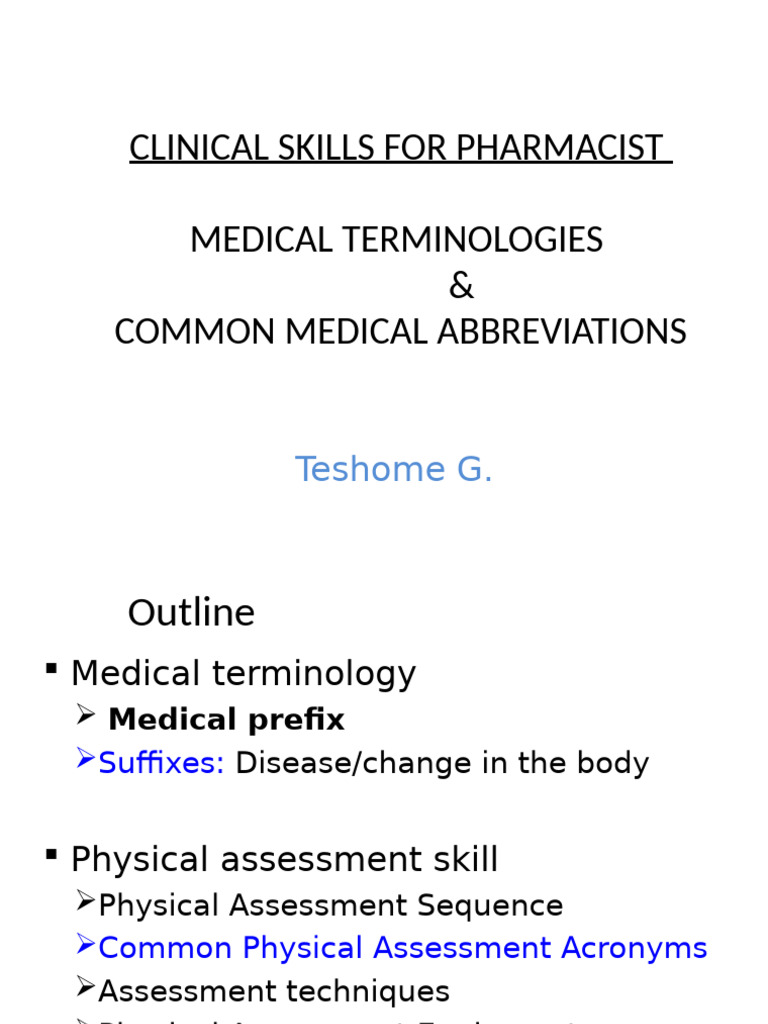 Phy Assessment Pharmacy. Lecture 3 | PDF | Pulse | Physical Examination