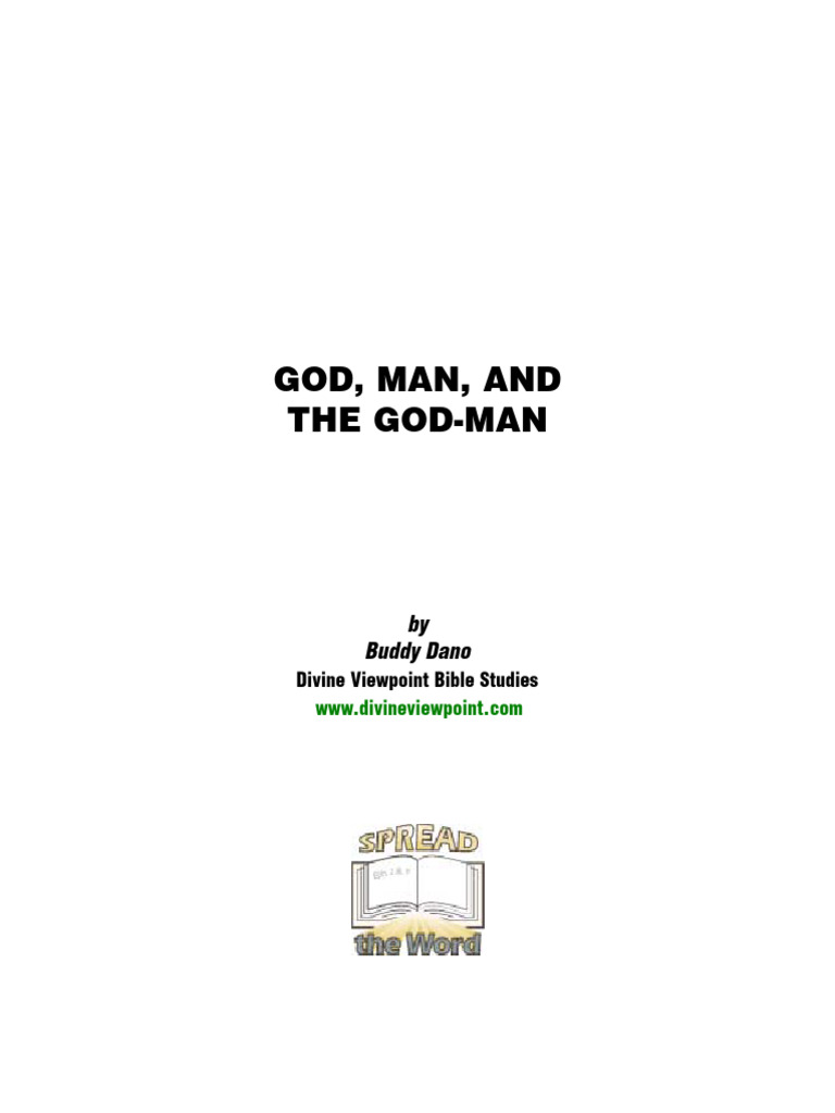 God-Man | PDF | Jesus | God The Father