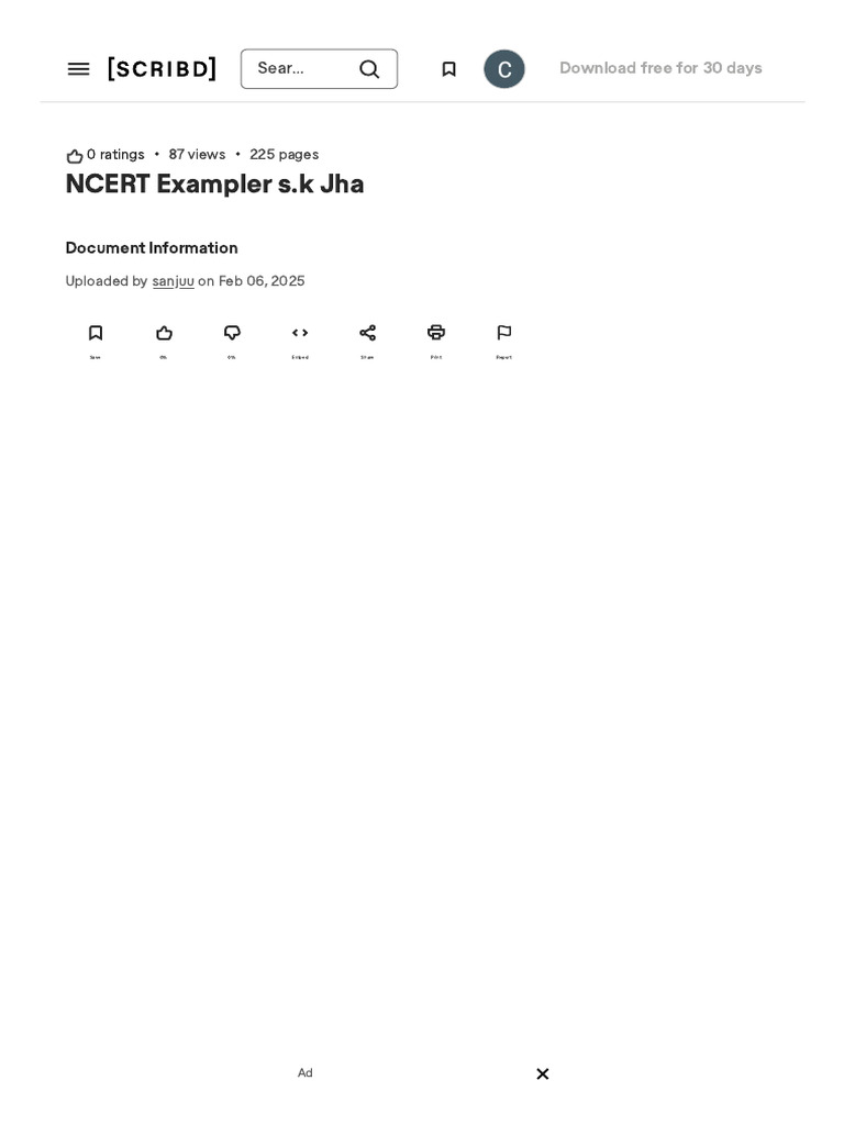 NCERT Exampler S.K Jha - PDF | PDF | Scribd | Computing