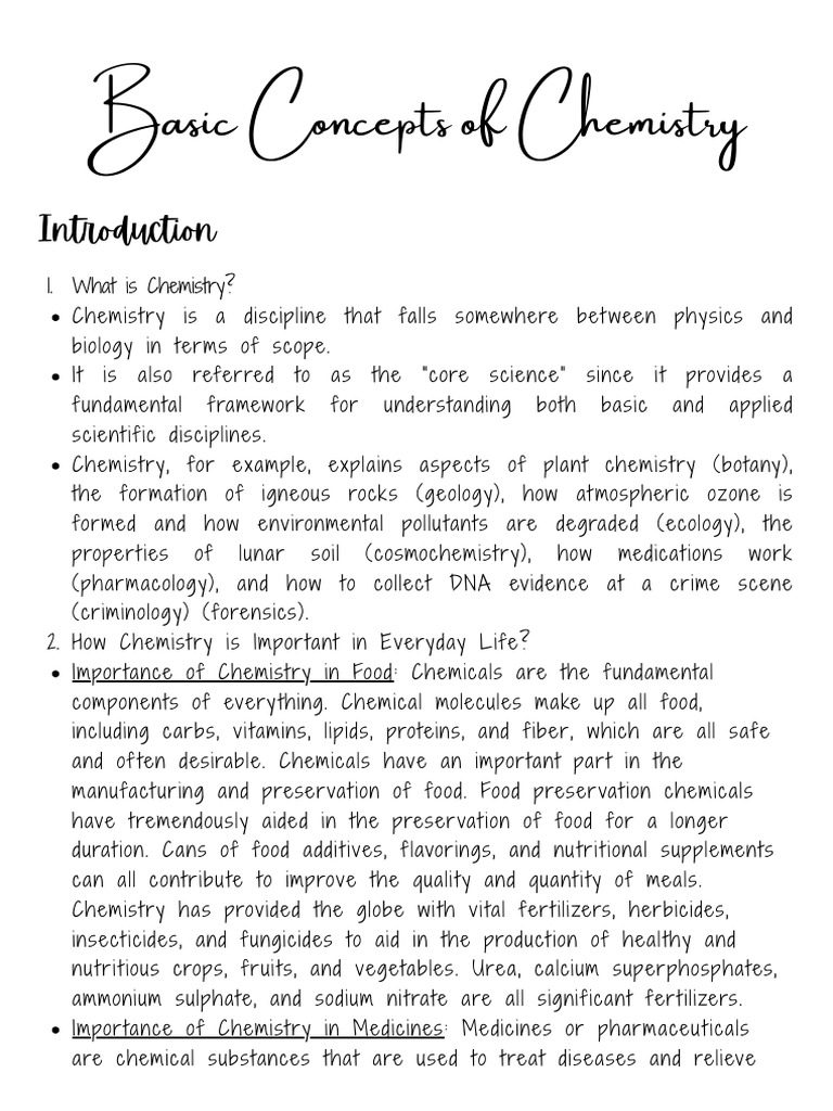 Chemistry's Role in Daily Life Explained | PDF | Significant Figures ...