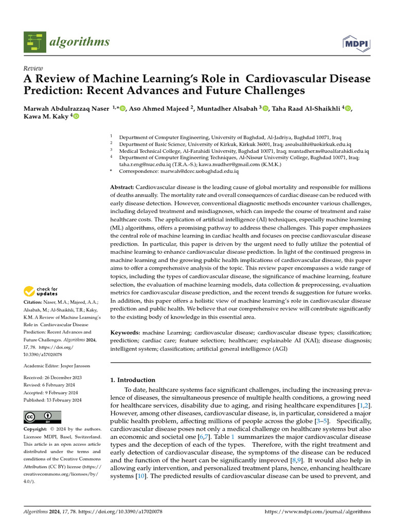 A_Review_of_Machine_Learnings_Role_in_Cardiovascu copy | PDF | Heart ...