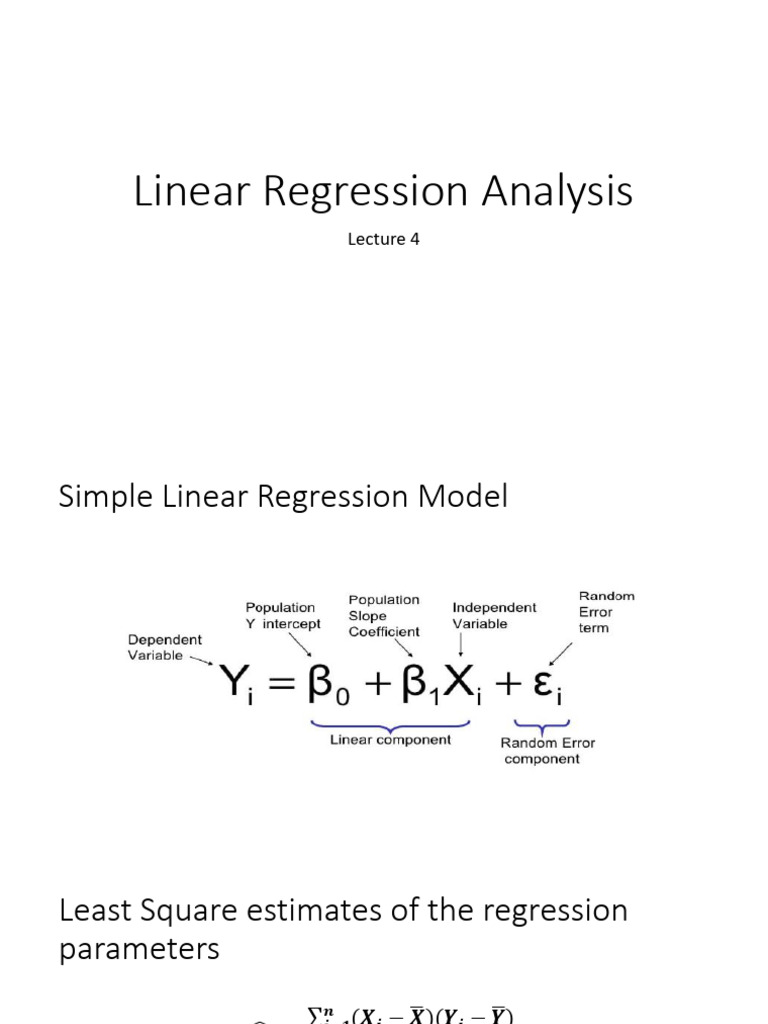 Understanding Linear Regression Basics | PDF | Errors And Residuals ...