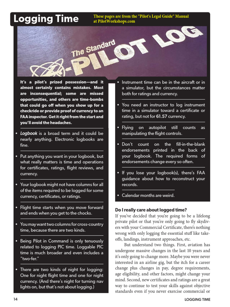 Logging Flight Time | PDF | Instrument Flight Rules | Flight Instructor