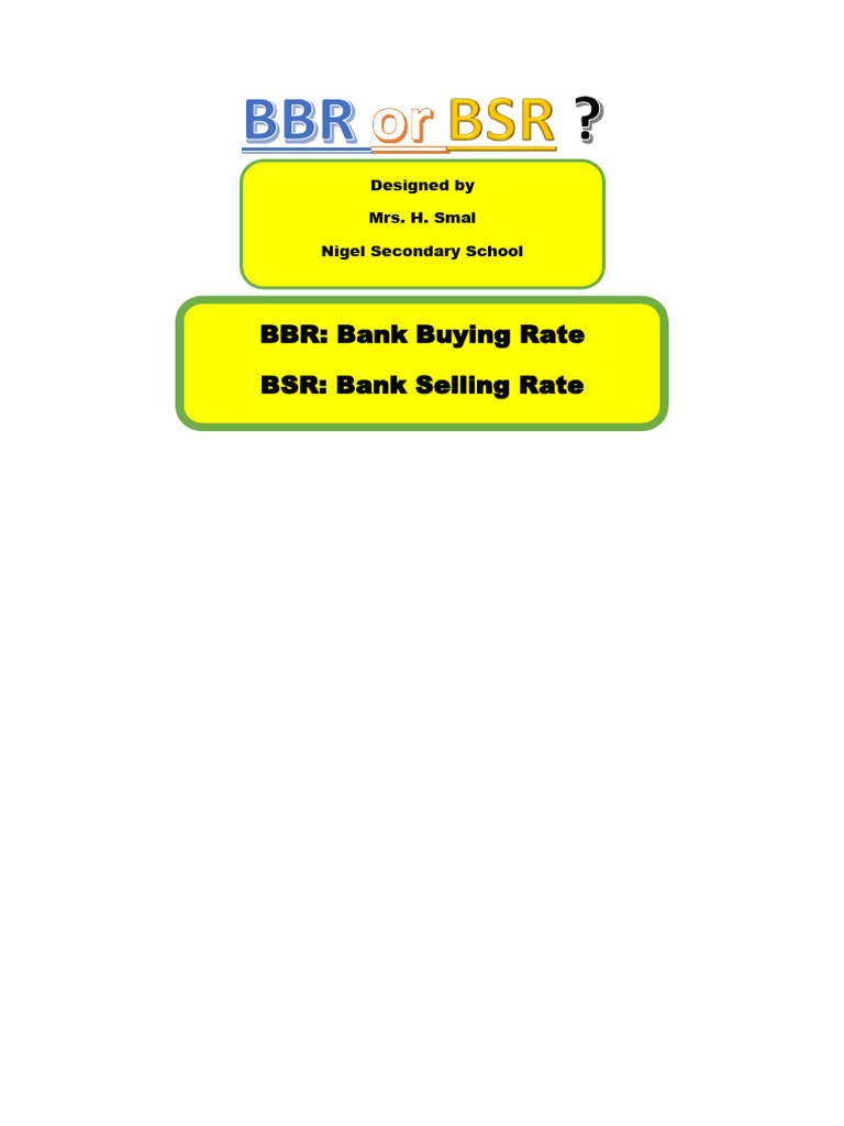 Understanding BBR and BSR Study Cards | PDF