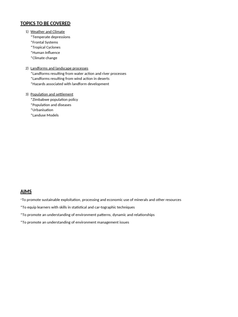 Geo Form 4 Term 1 Scheme | PDF | Cyclone | Tropical Cyclones