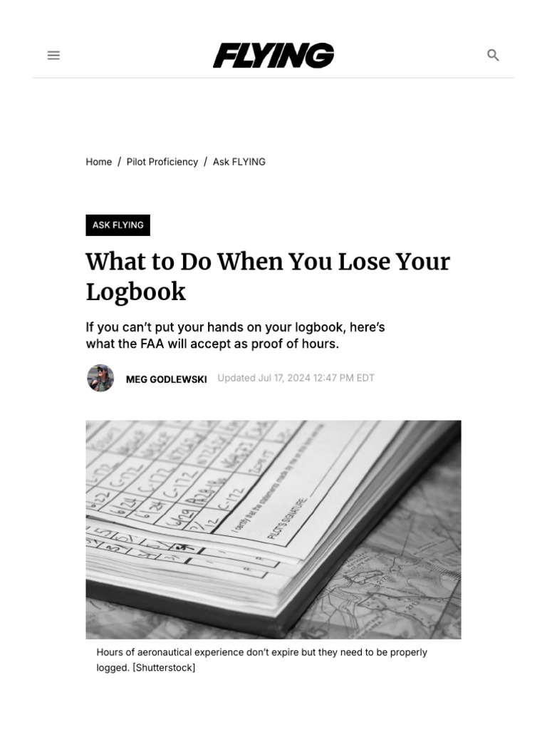 What to Do If You Lose Your Logbook | PDF