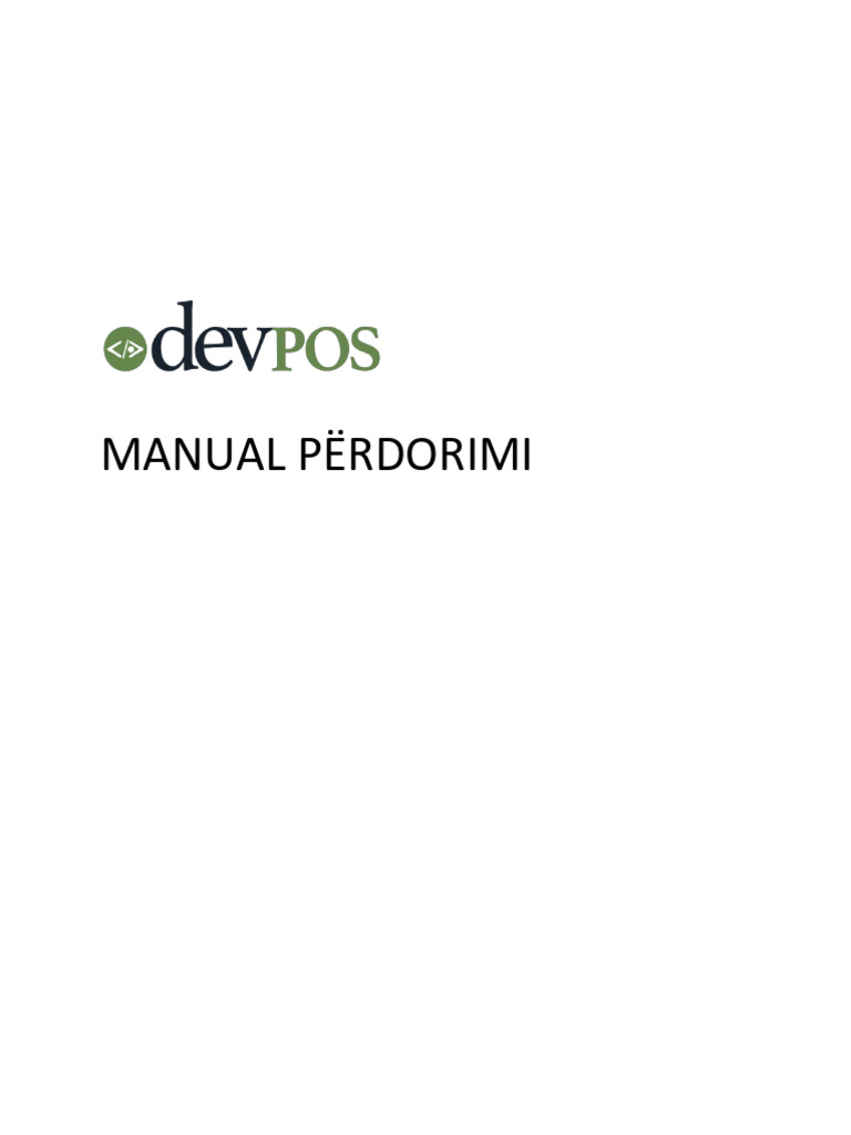 ManualPerdorimi DevPOS | PDF