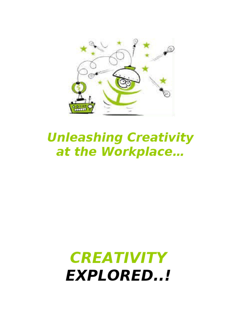 Creativity at Work Place | PDF