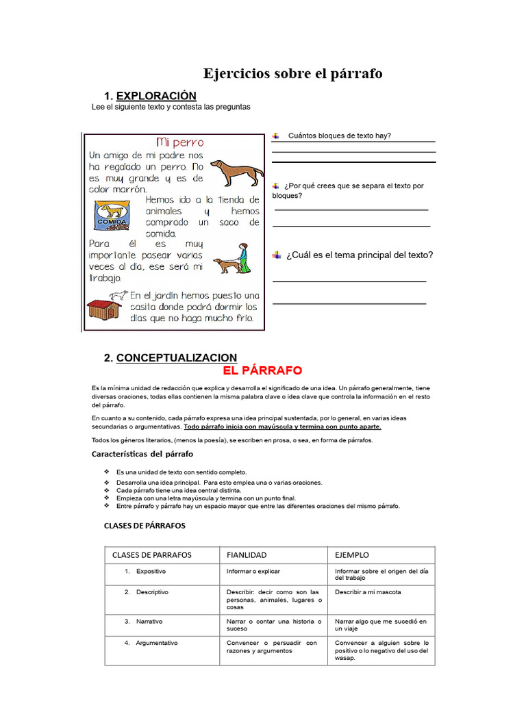 Ejercicios Del Párrafo | PDF | Ruta de la Seda
