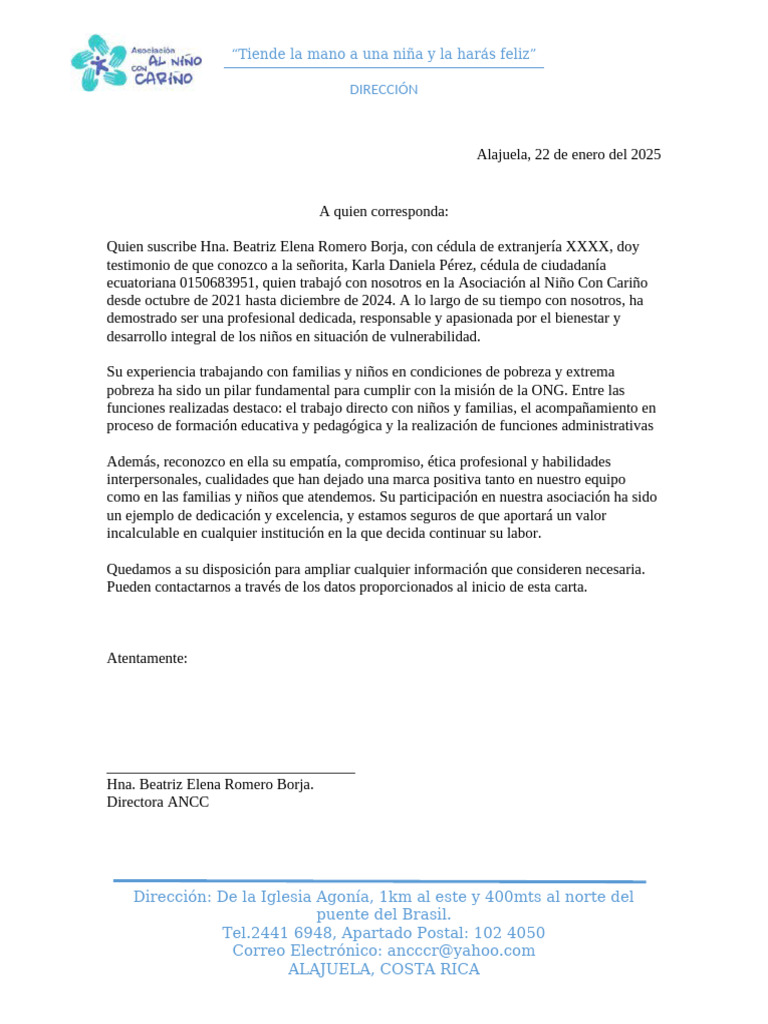 Machote Carta A La Directora Escuela | PDF