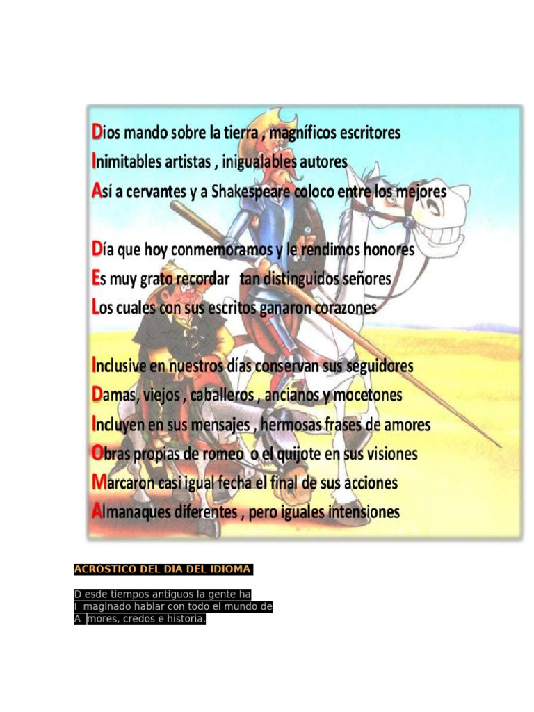 ACROSTICO | PDF