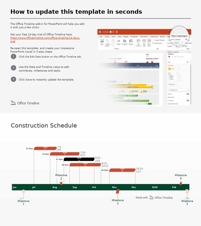Construction Schedule Template | PDF