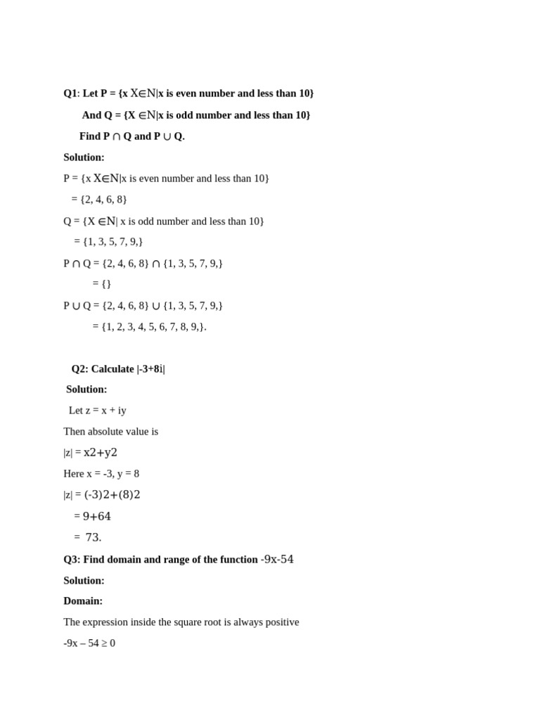 Math | PDF