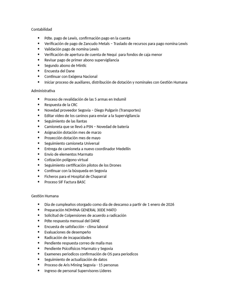 Notas Comite 19052025 | PDF | Business