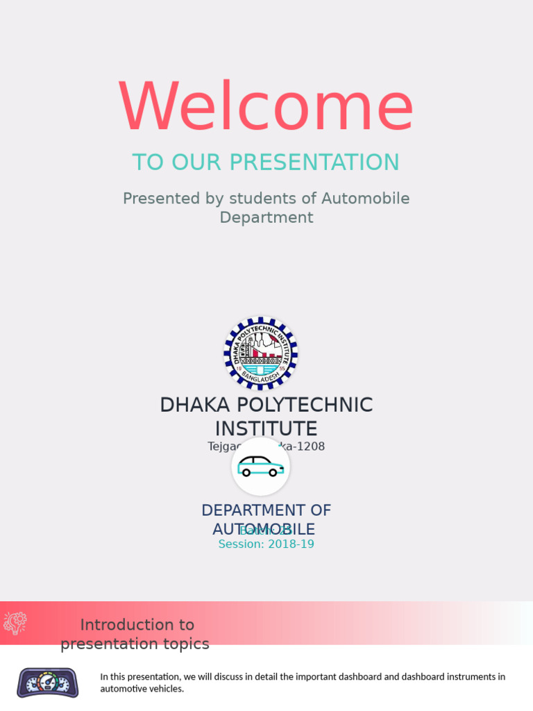 Types of Vehicle Dashboard Instruments | PDF | Vehicles | Vehicle ...