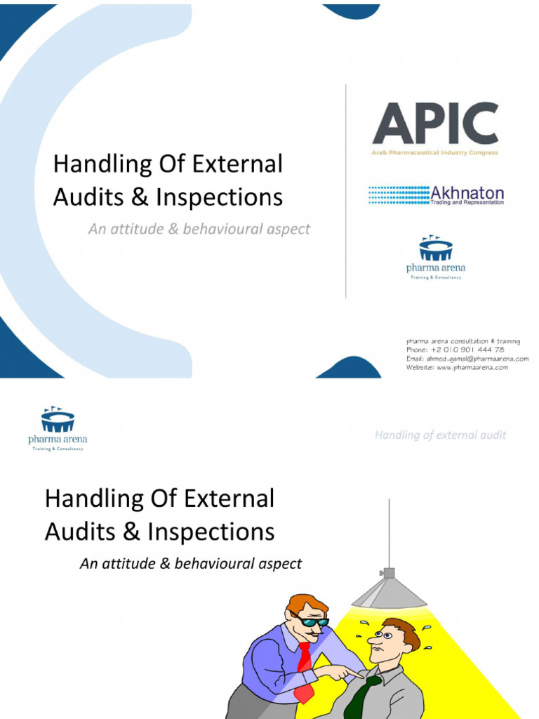 Handling of External Audit - APIC - Pharma Arena - Ahmed Gamal - 15th ...