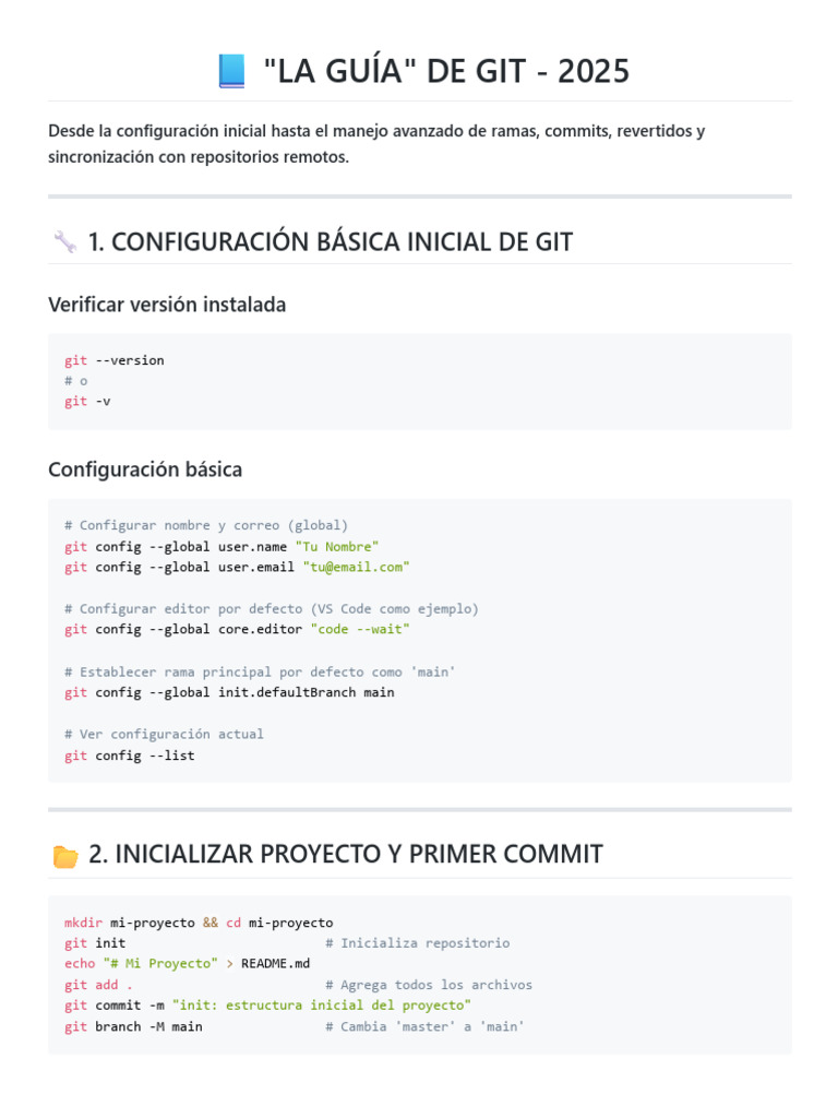 Guía Básica de Programación | PDF | Control de versiones | Software de la aplicacion