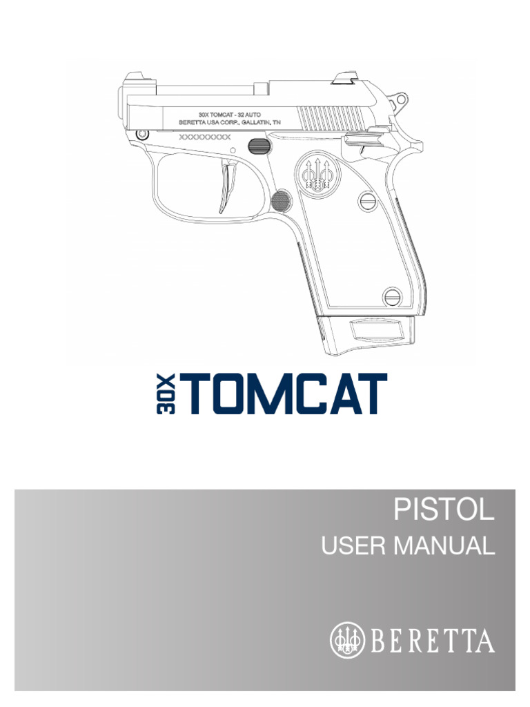 Beretta USA Tomcat User Manual - Rev 0 | PDF | Trigger (Firearms) | Magazine (Firearms)