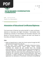 IBCC Attestation Guidelines | PDF | Educational Stages