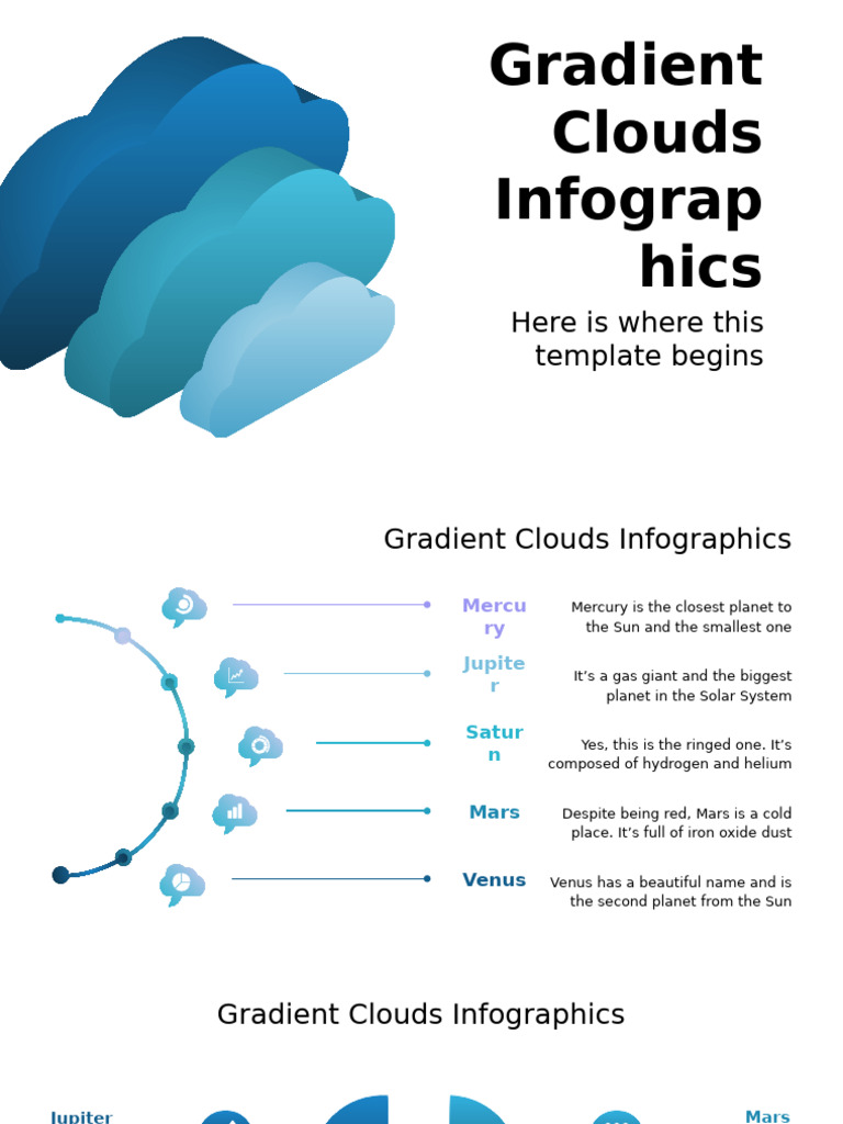 Gradient Clouds Infographics by Slidesgo | PDF | Planets | Solar System