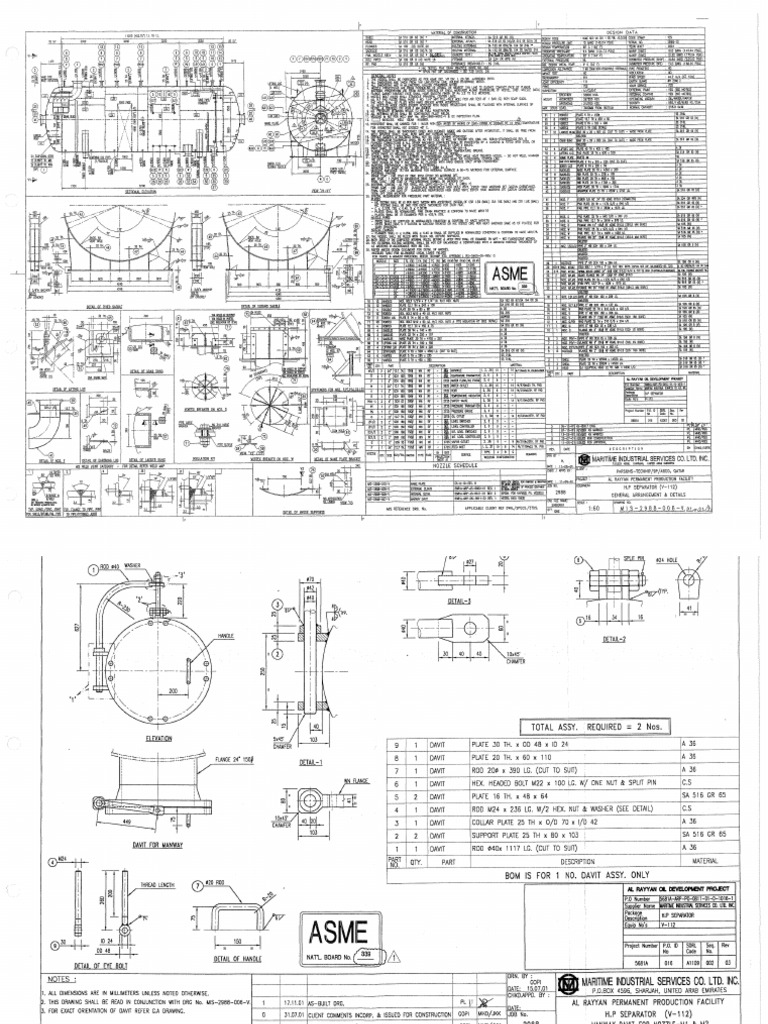 1-Vessel V-112 Drawings | PDF