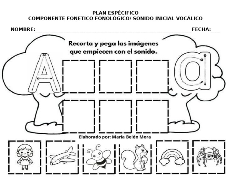 Ficha Sonido Inicial A | PDF