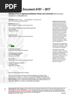 Summary - A103™-2017, Standard Form of Agreement Between Owner and ...