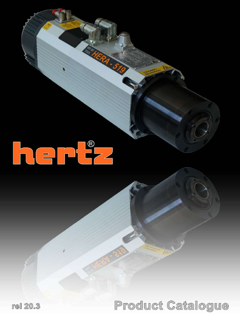 Electrospindle Motor Specifications | PDF | Hertz | Manufactured Goods