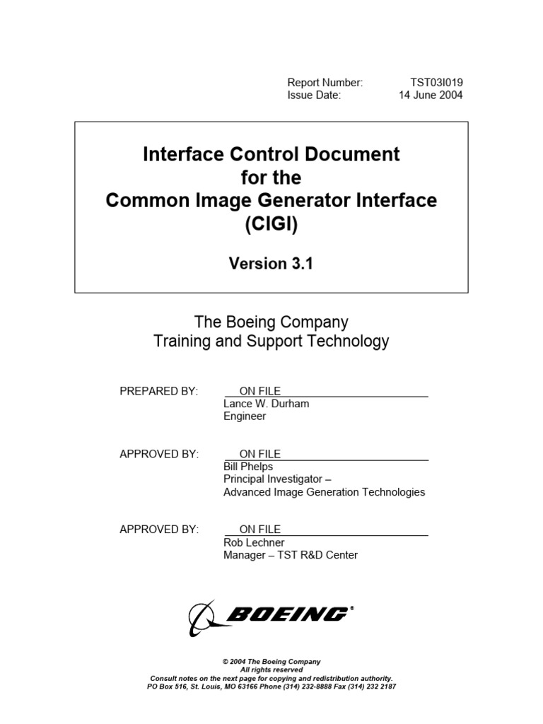Cigi Icd 3 1 | PDF | Computer Engineering | Computer Science