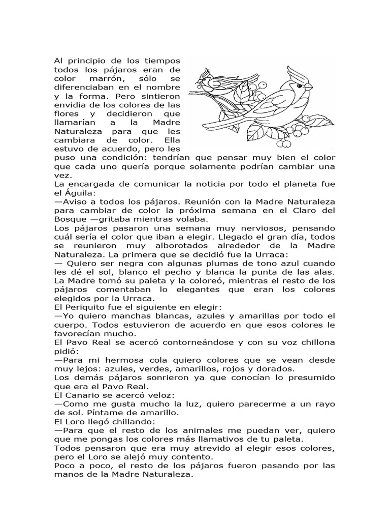 El origen del color en los pájaros | PDF | Color | Aves