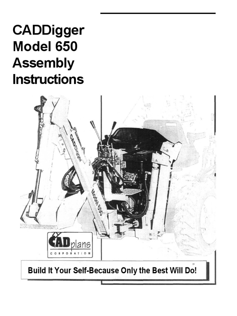 Cad Digger 650 | PDF | Valve | Bearing (Mechanical)