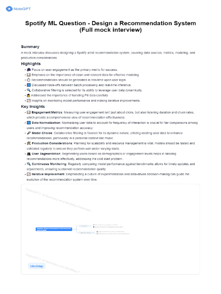 Design A Recommendation System | PDF