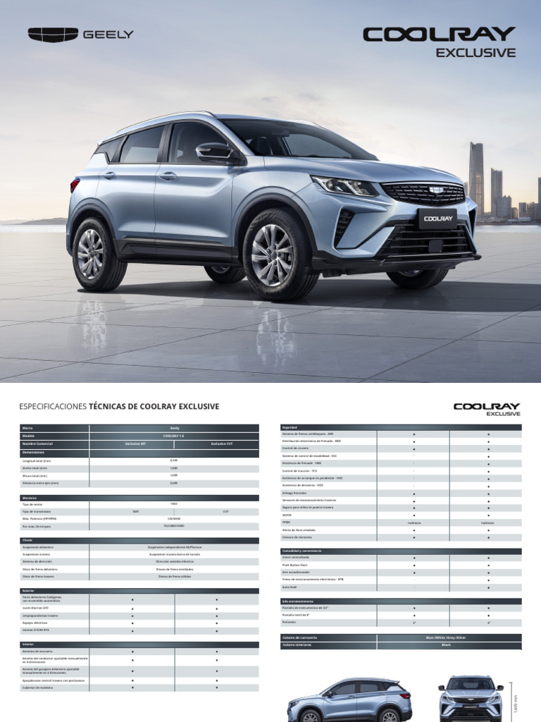 Coolray Ficha Tecnica 1744211942693 | PDF | Sistema de freno antibloqueo | Airbag