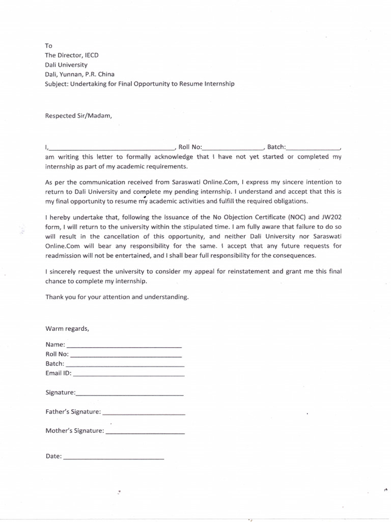 Letter For Dali Students | PDF