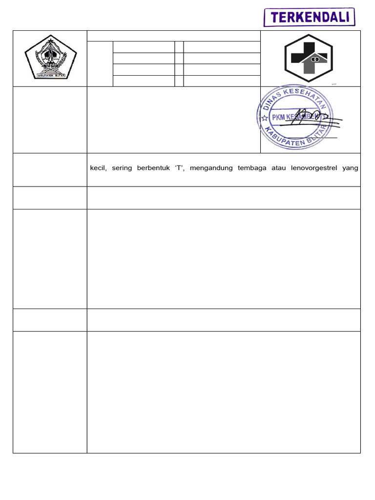 Pelayananan Pemasangan Kontrasepsi AKDR IUD | PDF